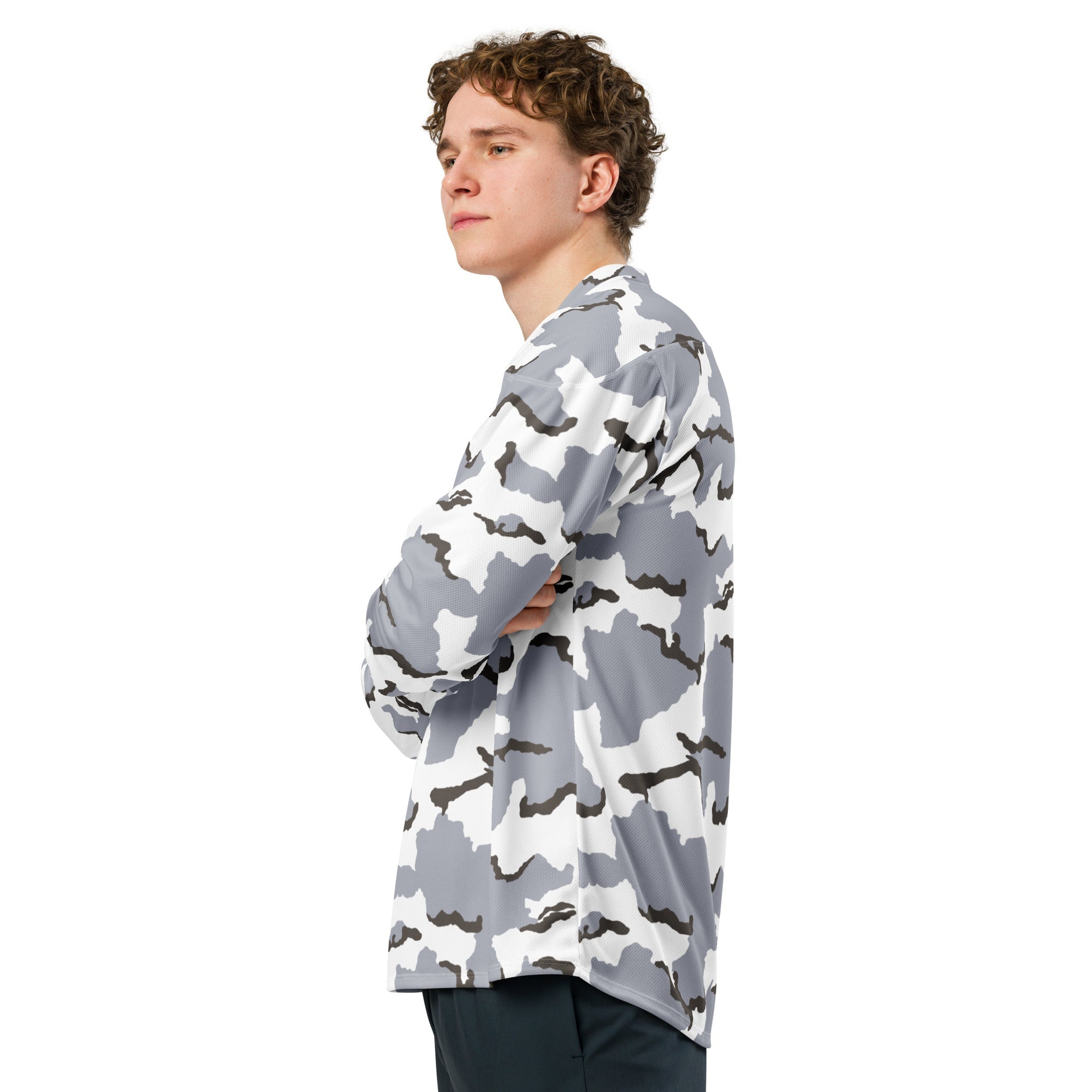 CAMO HQ - Alaska Tundra CAMO Unisex Hockey Fan Jersey - Worldwide Shipping