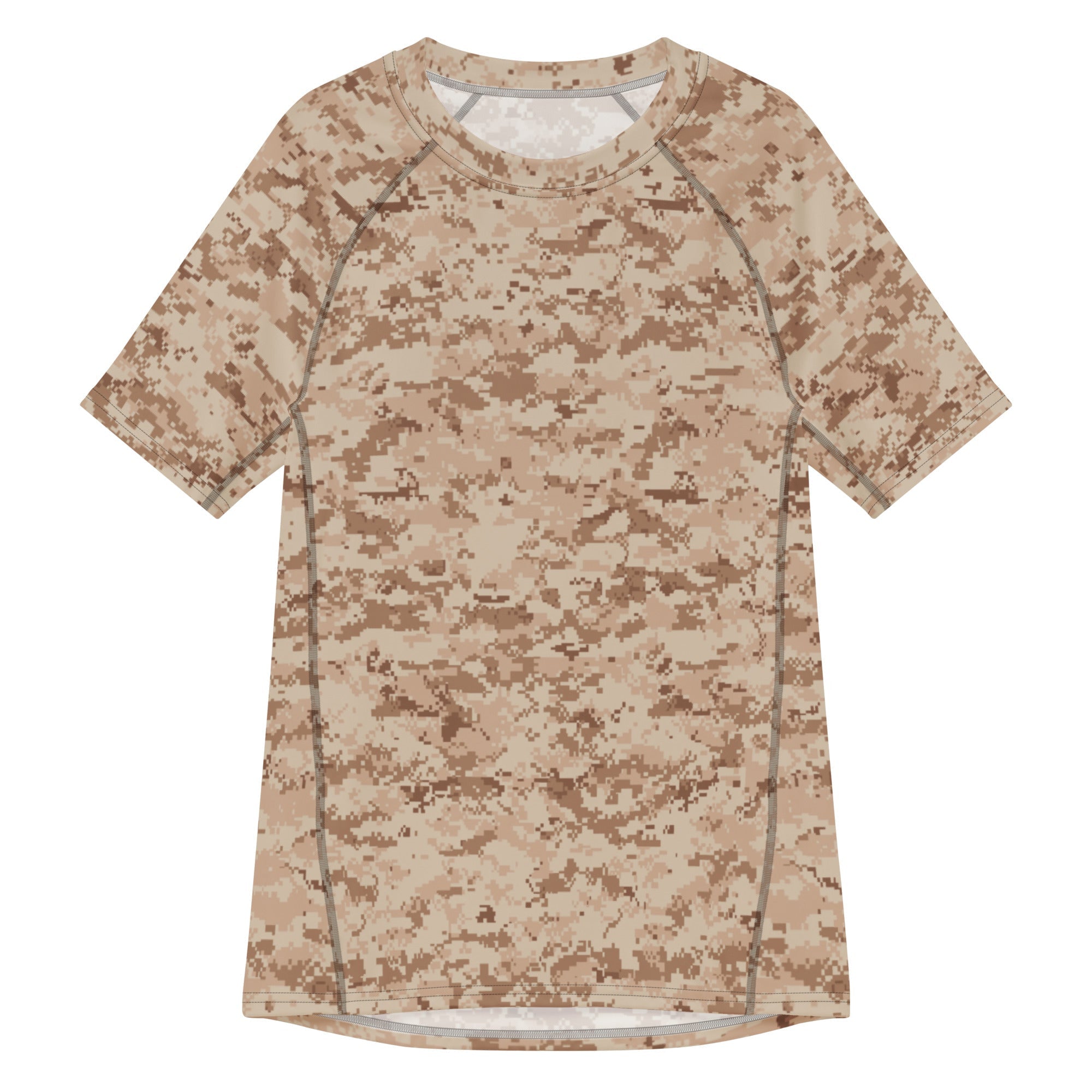 CAMO HQ - American Digital Desert CAMO Mens Short-Sleeve Rash Guard ...