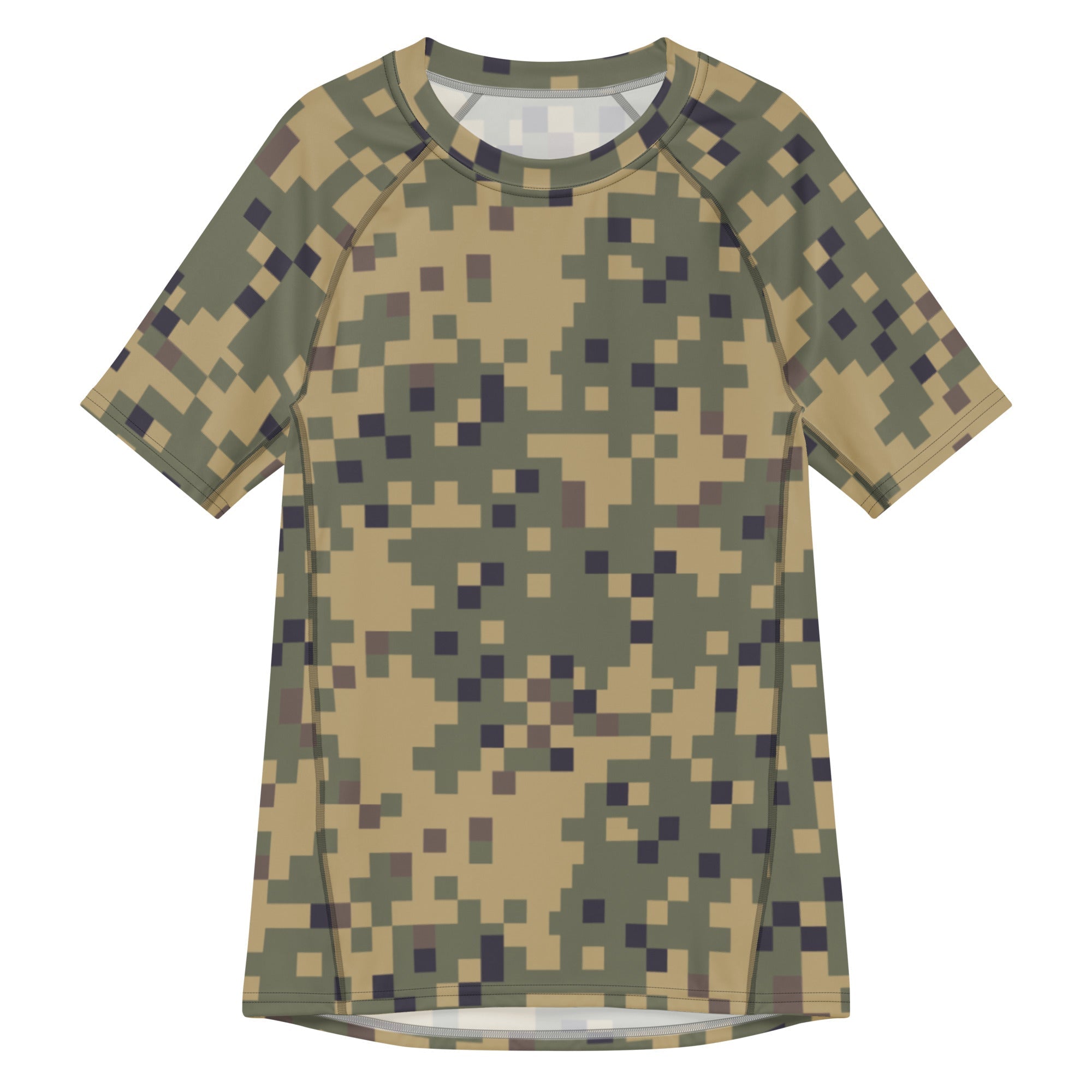 CAMO HQ - American Digital Dual-Tex CAMO Mens Short-Sleeve Rash Guard ...