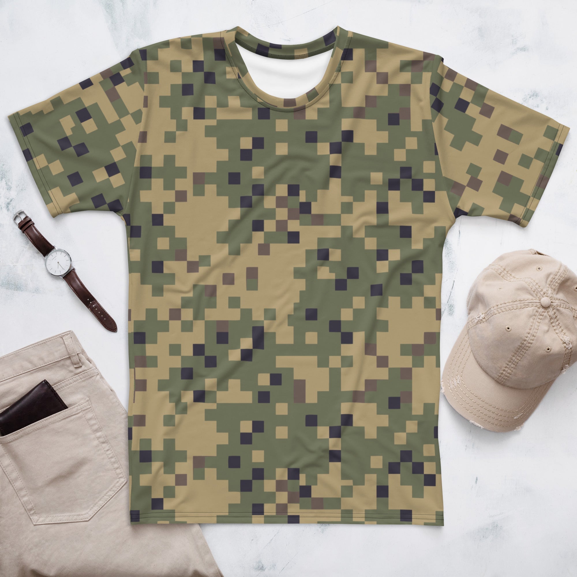 CAMO HQ - American Digital Dual-Tex CAMO Mens T-Shirt - Worldwide Shipping