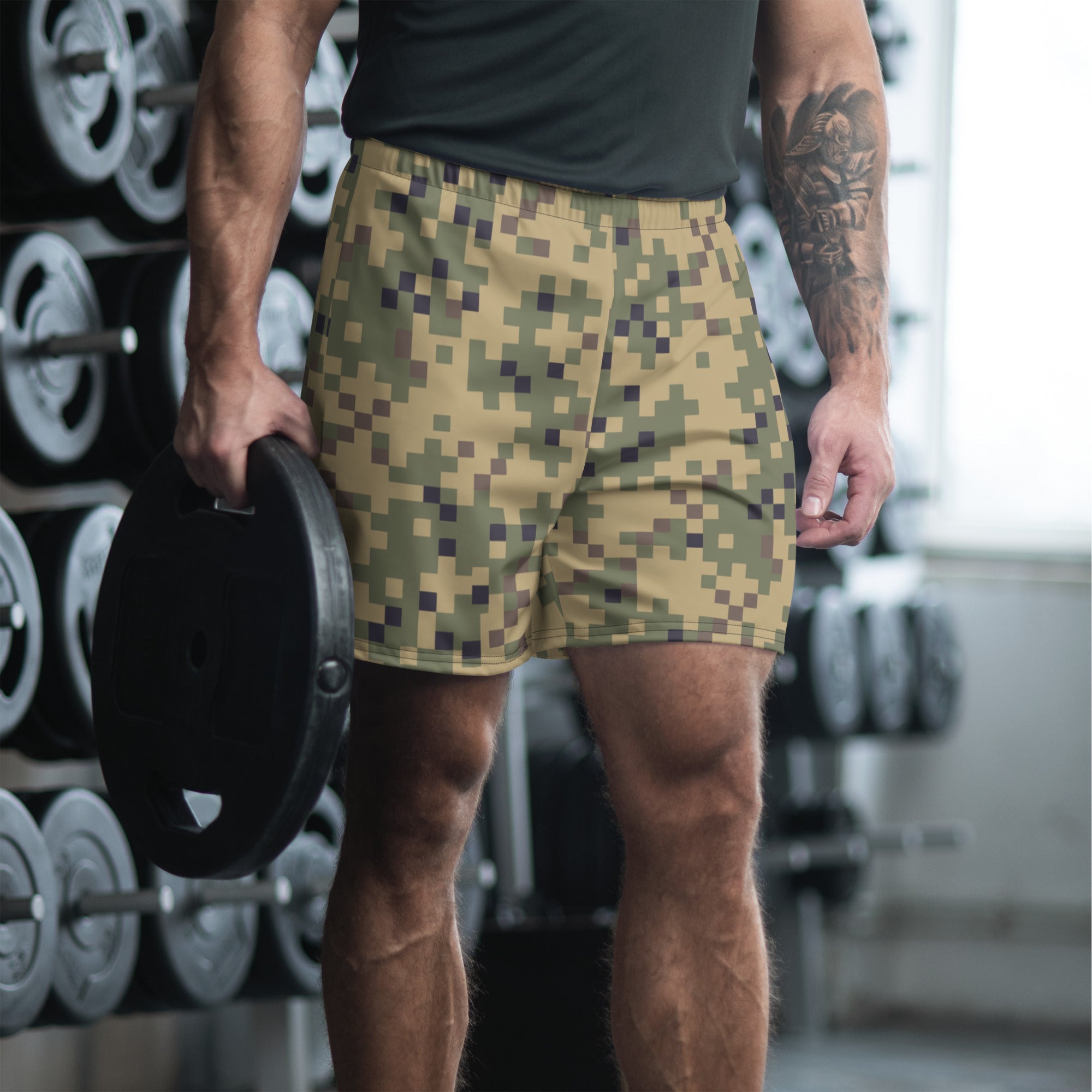 CAMO HQ - American Digital Dual-Tex CAMO Unisex Athletic Long Shorts ...