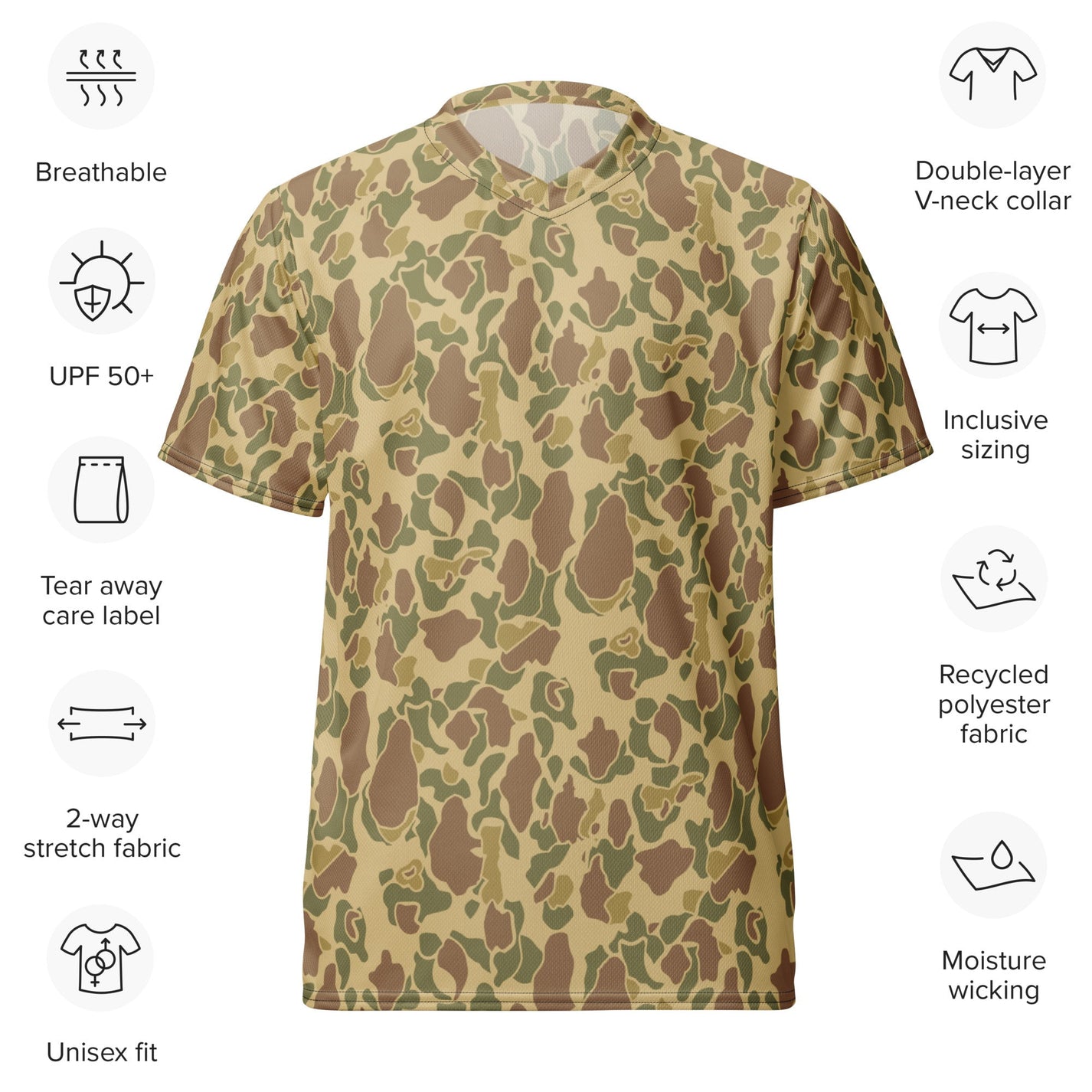 CAMO HQ - American Frog Skin Beach CAMO unisex sports jersey ...