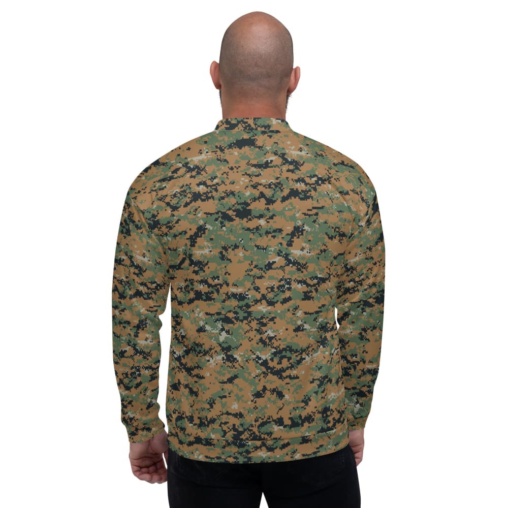 CAMO HQ - American MARPAT Woodland CAMO Unisex Bomber Jacket
