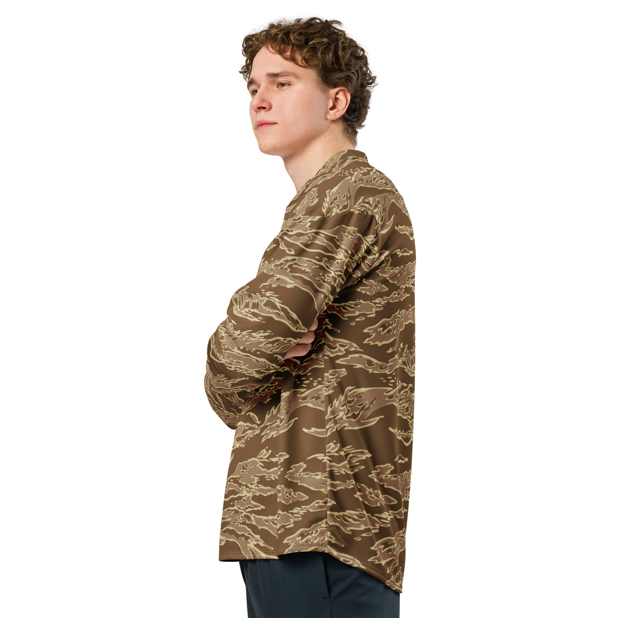 CAMO HQ - American Tiger Stripe Desert CAMO Unisex Hockey Fan Jersey ...