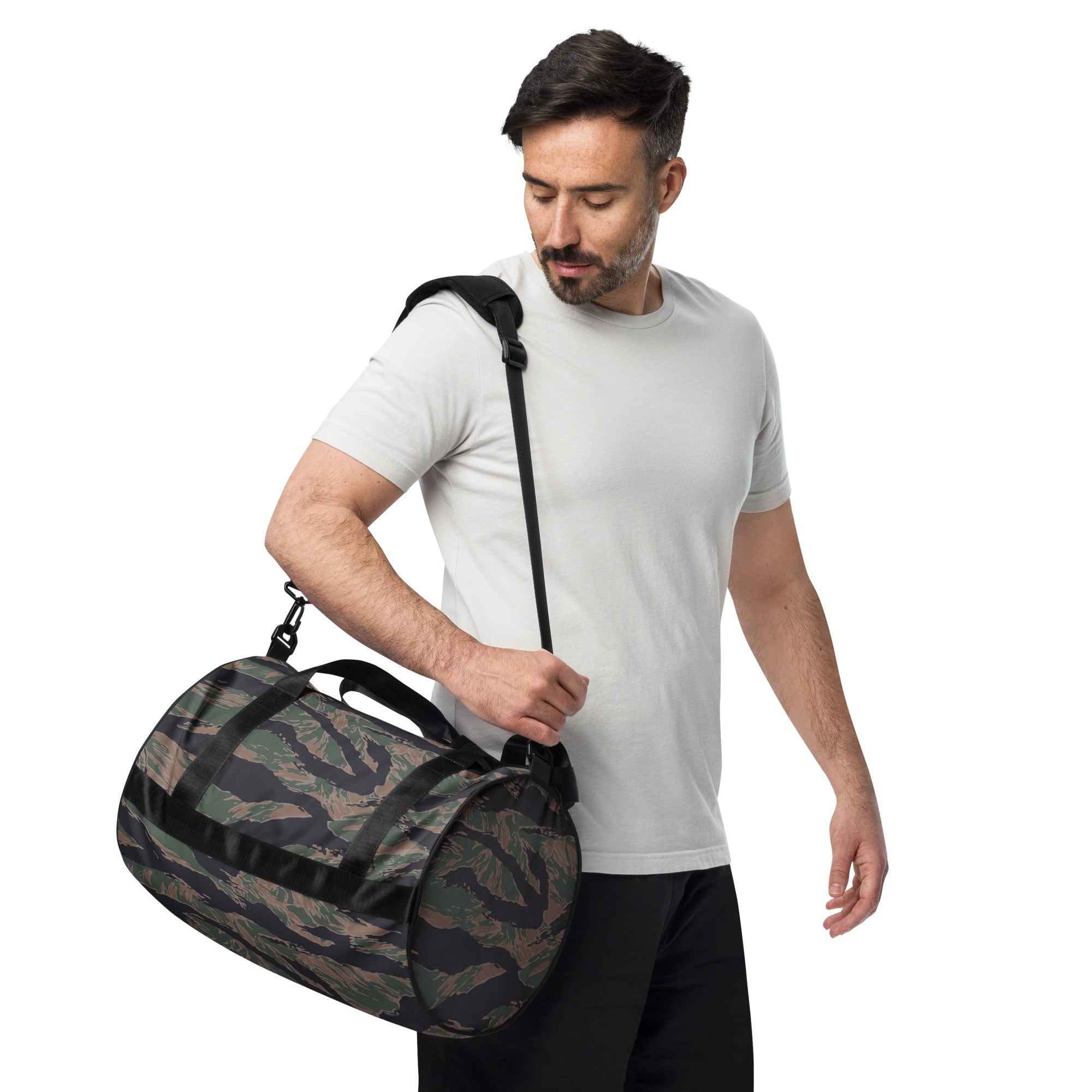CAMO HQ - American Tiger Stripe MARPAT Woodland CAMO gym bag ...
