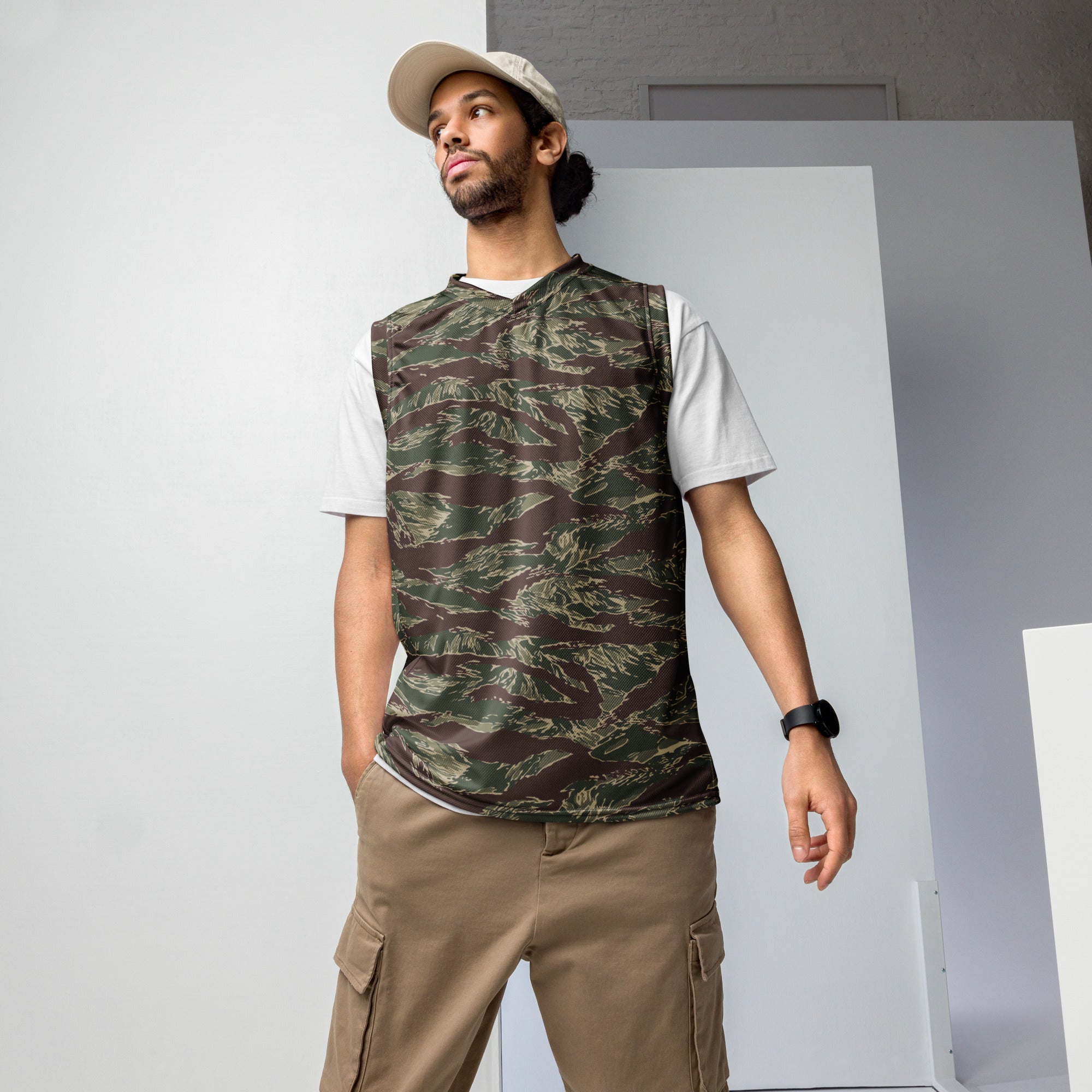 CAMO HQ - American Tiger Stripe Ridgeback CAMO Unisex Basketball Jersey ...
