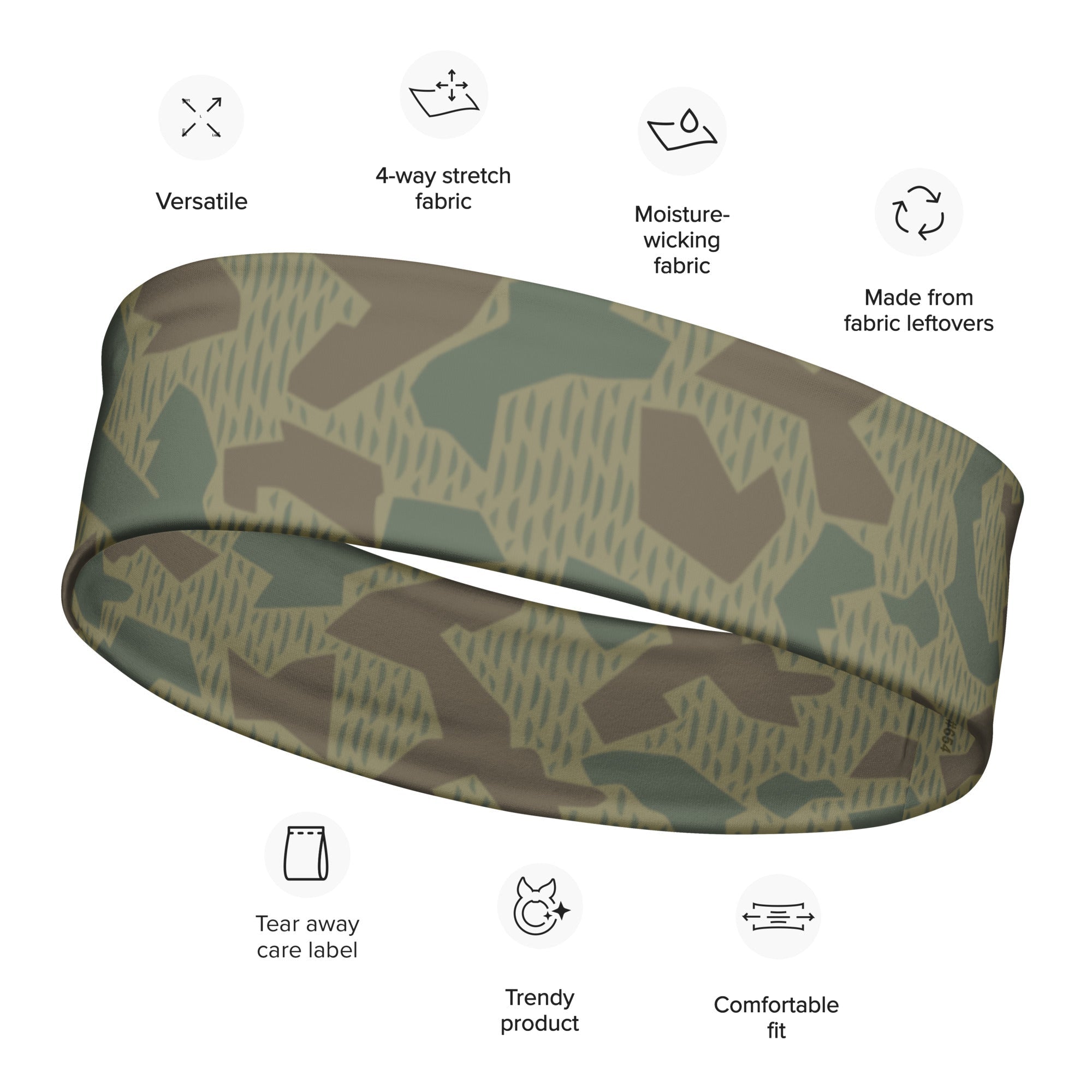 CAMO HQ - Bulgarian 1979 Splinter Airborne CAMO Headband - Worldwide ...
