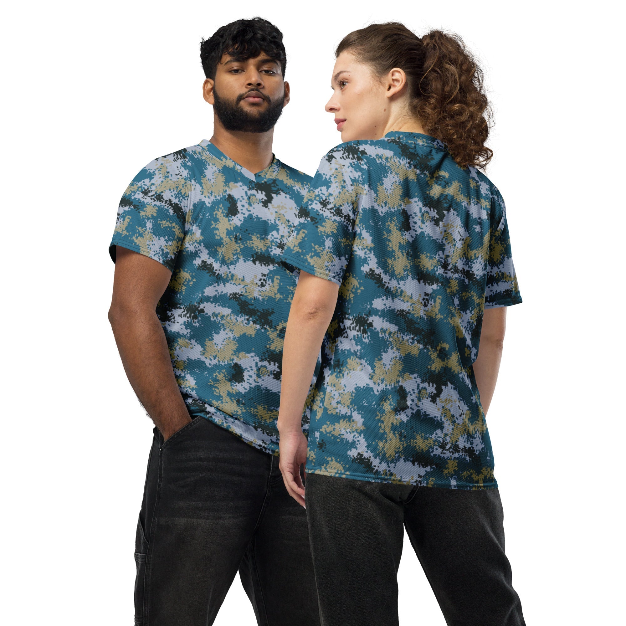 CAMO HQ - Chinese Digital Type 07 Ocean CAMO unisex sports jersey ...
