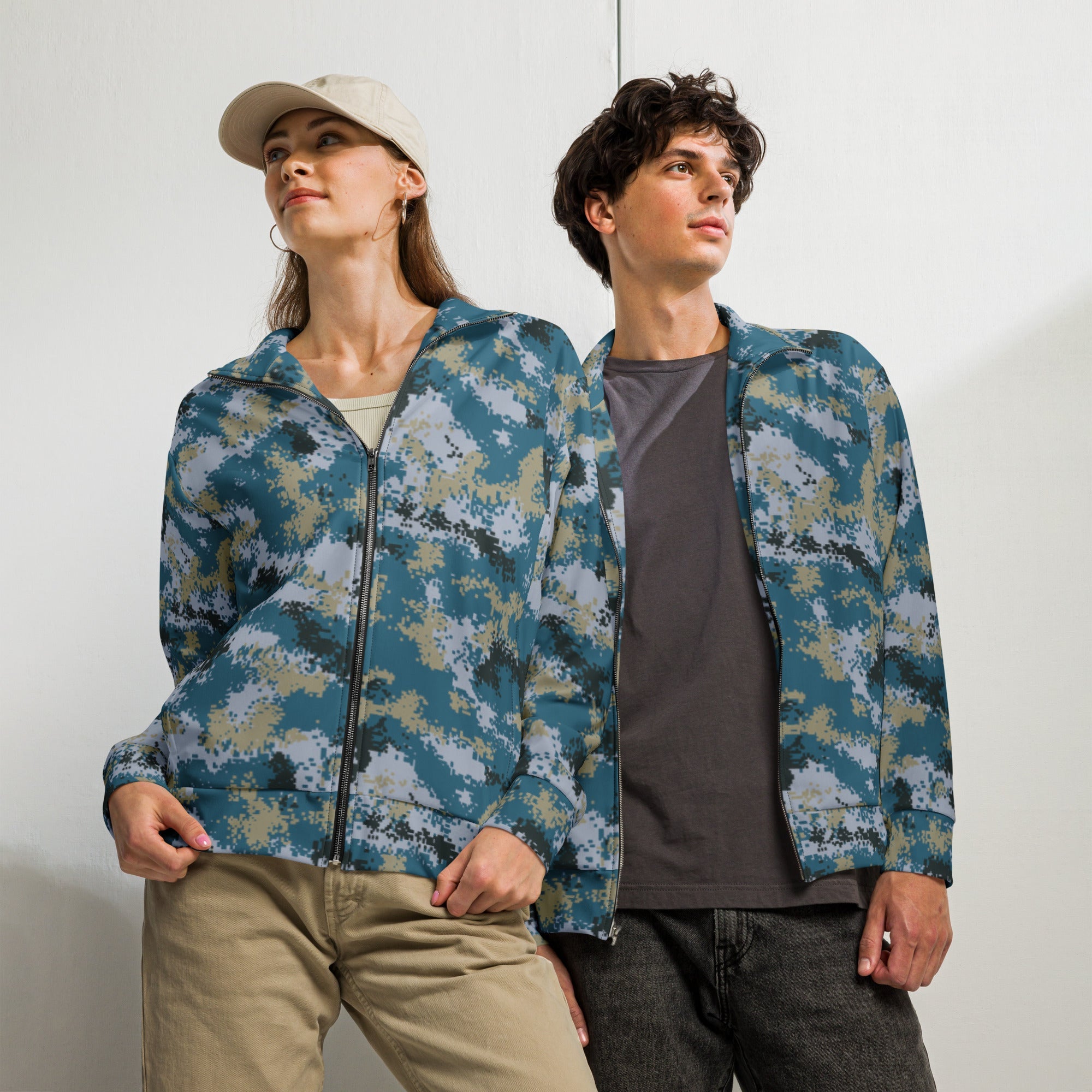CAMO HQ - Chinese Digital Type 07 Ocean CAMO Unisex track jacket ...
