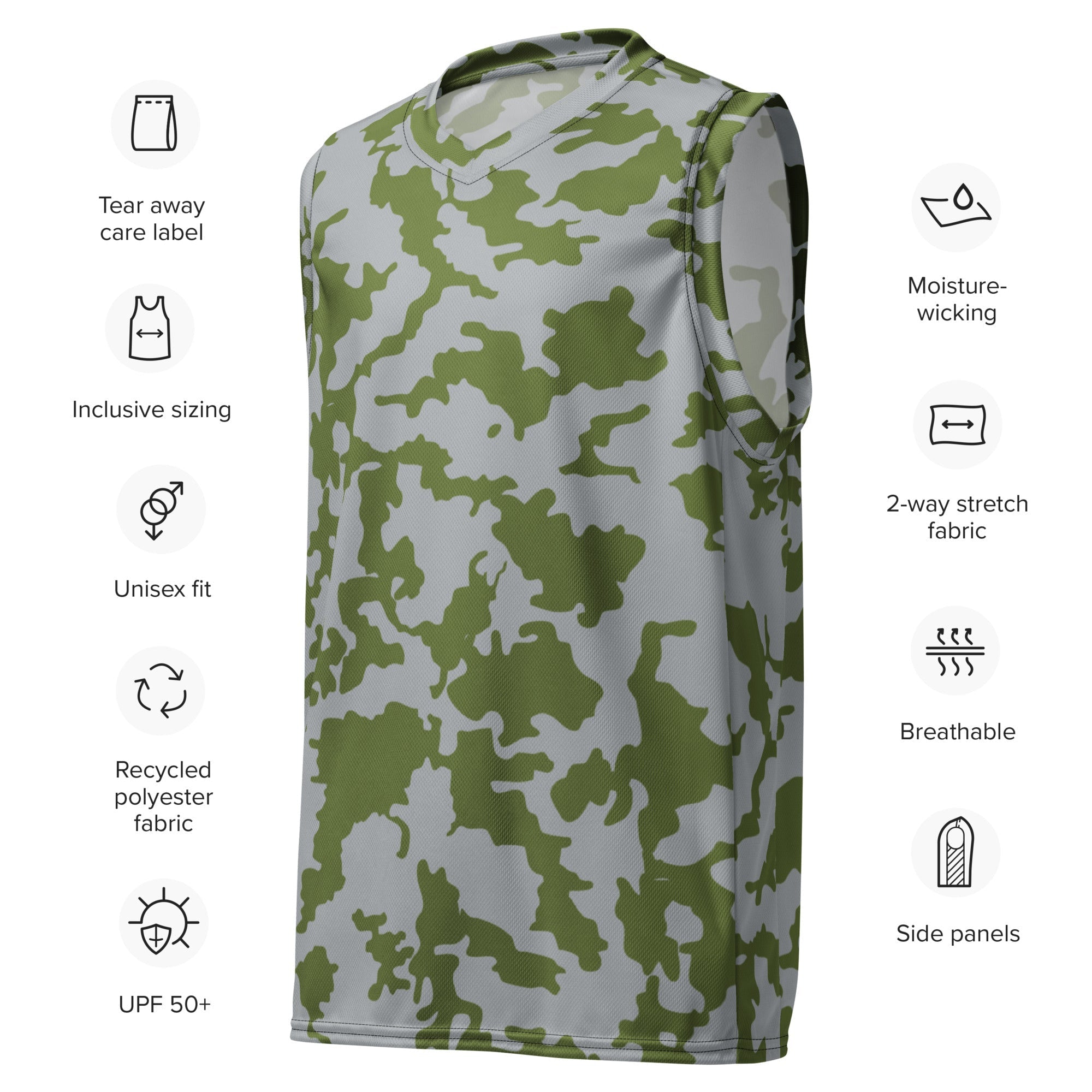 CAMO HQ - Fallout 3 Operation Anchorage Snow CAMO Unisex Basketball ...