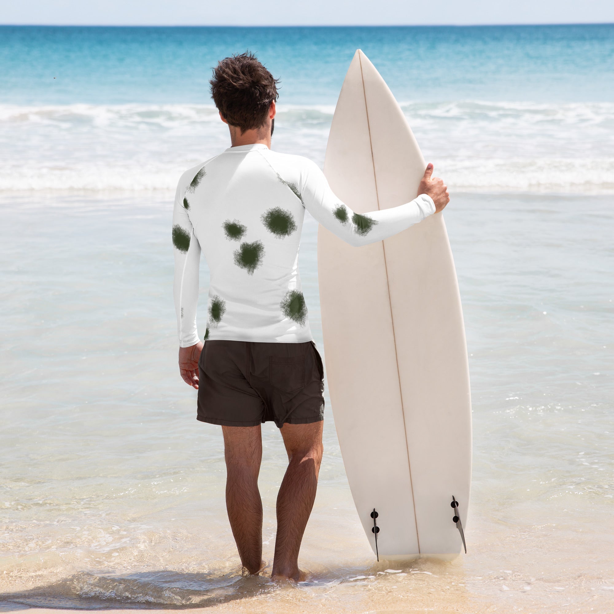 CAMO HQ - German Alpine Schneetarn CAMO Mens Long-Sleeve Rash Guard ...