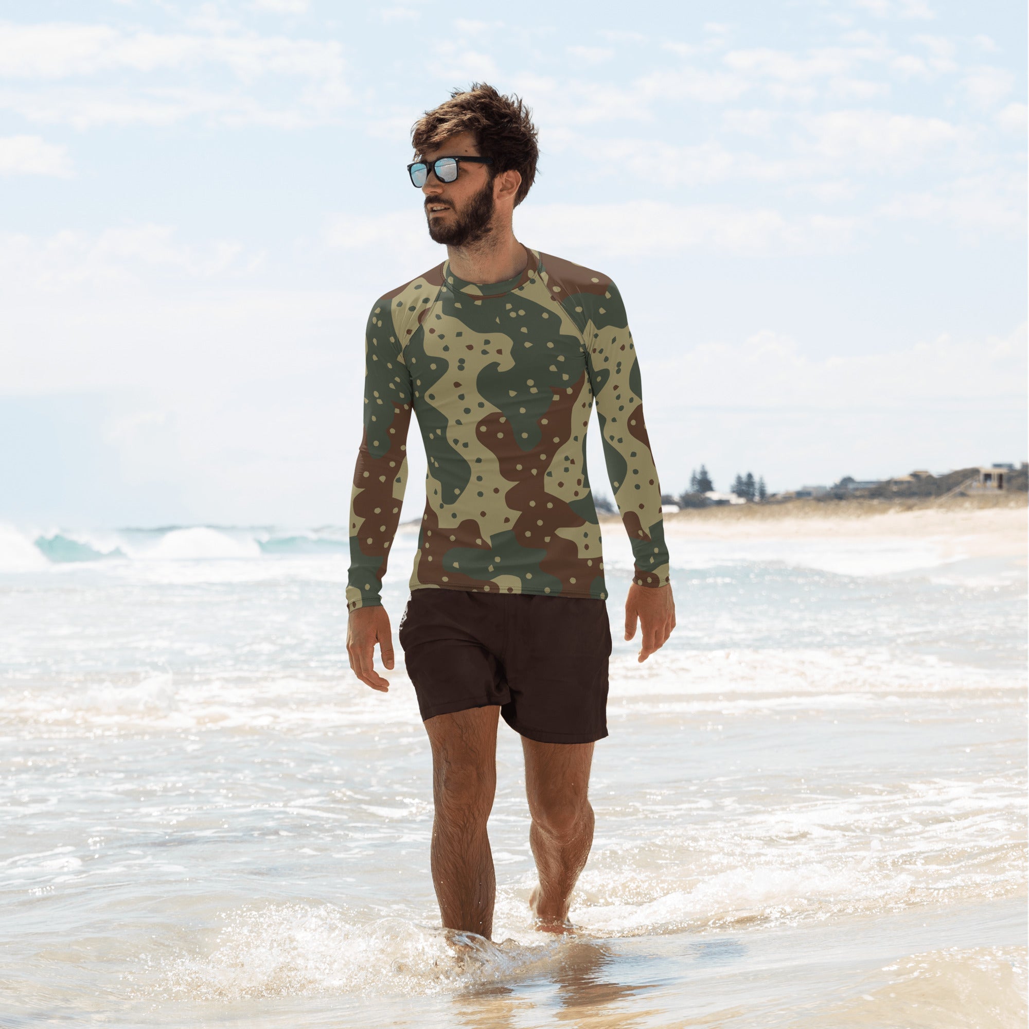 CAMO HQ - German Ambush Daimler-Benz Tank CAMO Mens Long-sleeve Rash ...