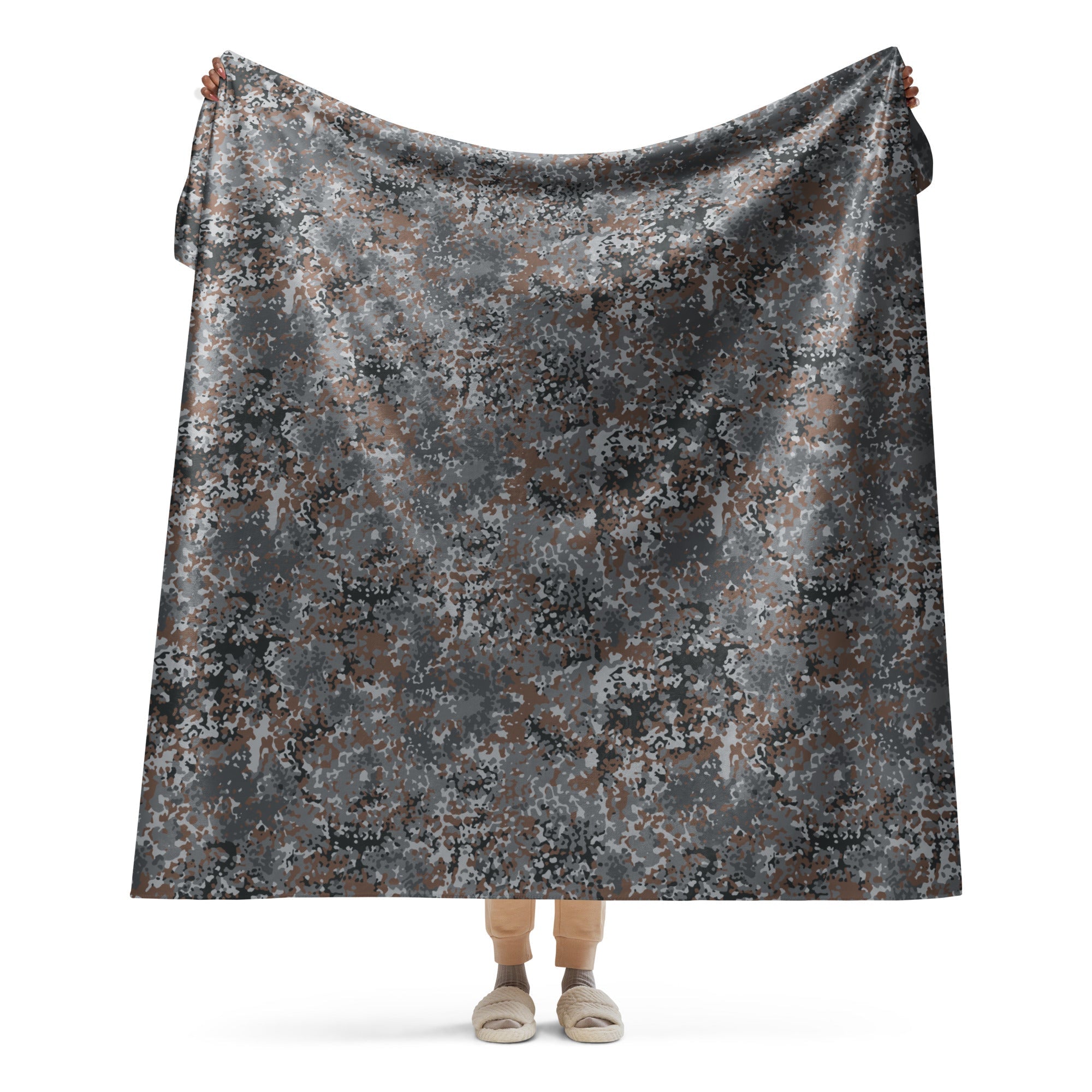 CAMO HQ - German Flecktarn Urban CAMO Sherpa Blanket - Worldwide Shipping