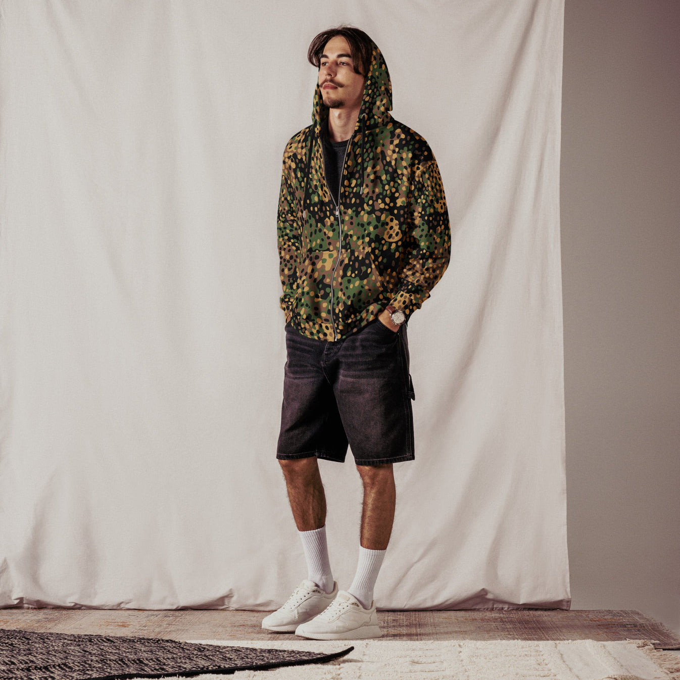 CAMO HQ - German Pea Dot Erbsenmuster CAMO Unisex Zip Hoodie ...