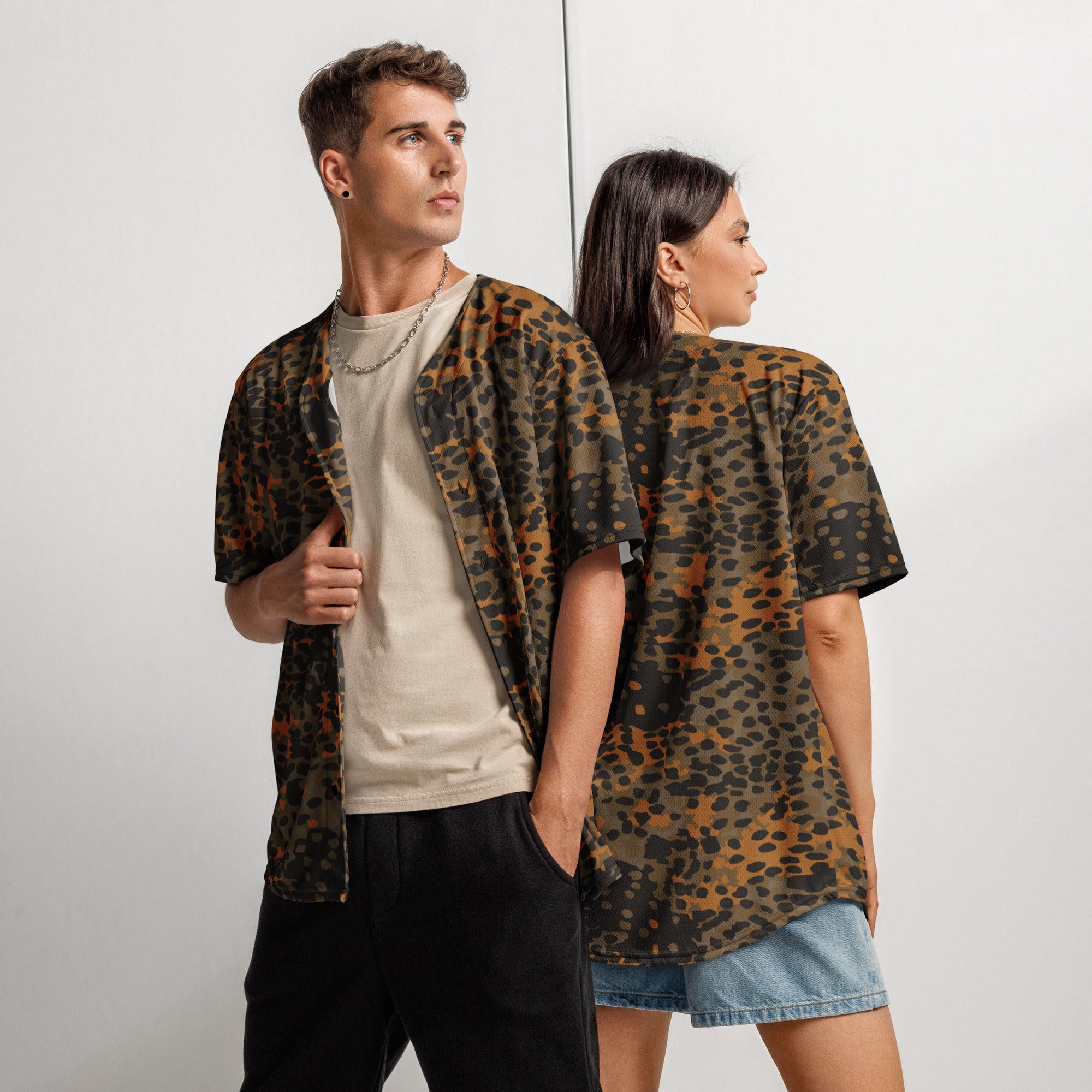 CAMO HQ - German Plane Tree Platanenmuster Autumn CAMO Unisex Baseball ...