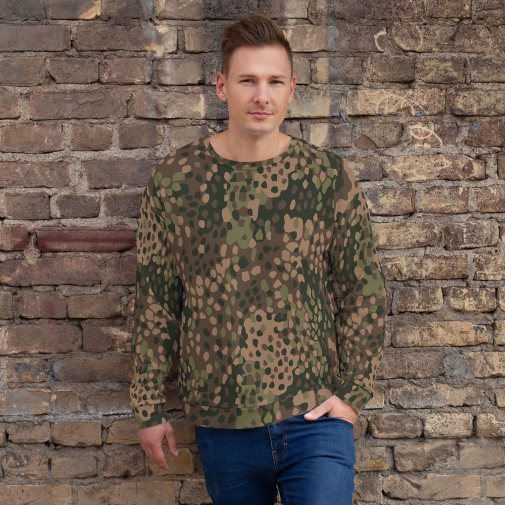 CAMO HQ - German WW2 Erbsenmuster Pea Dot Pattern 44 CAMO Unisex Sweatshirt