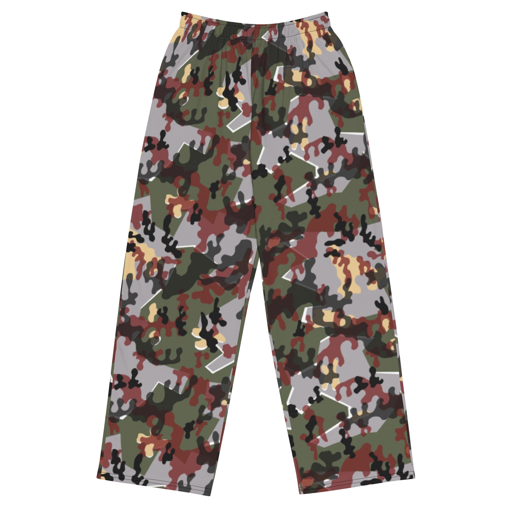 CAMO HQ - German Zelt-tarnmuster Winter CAMO unisex wide-leg pants ...