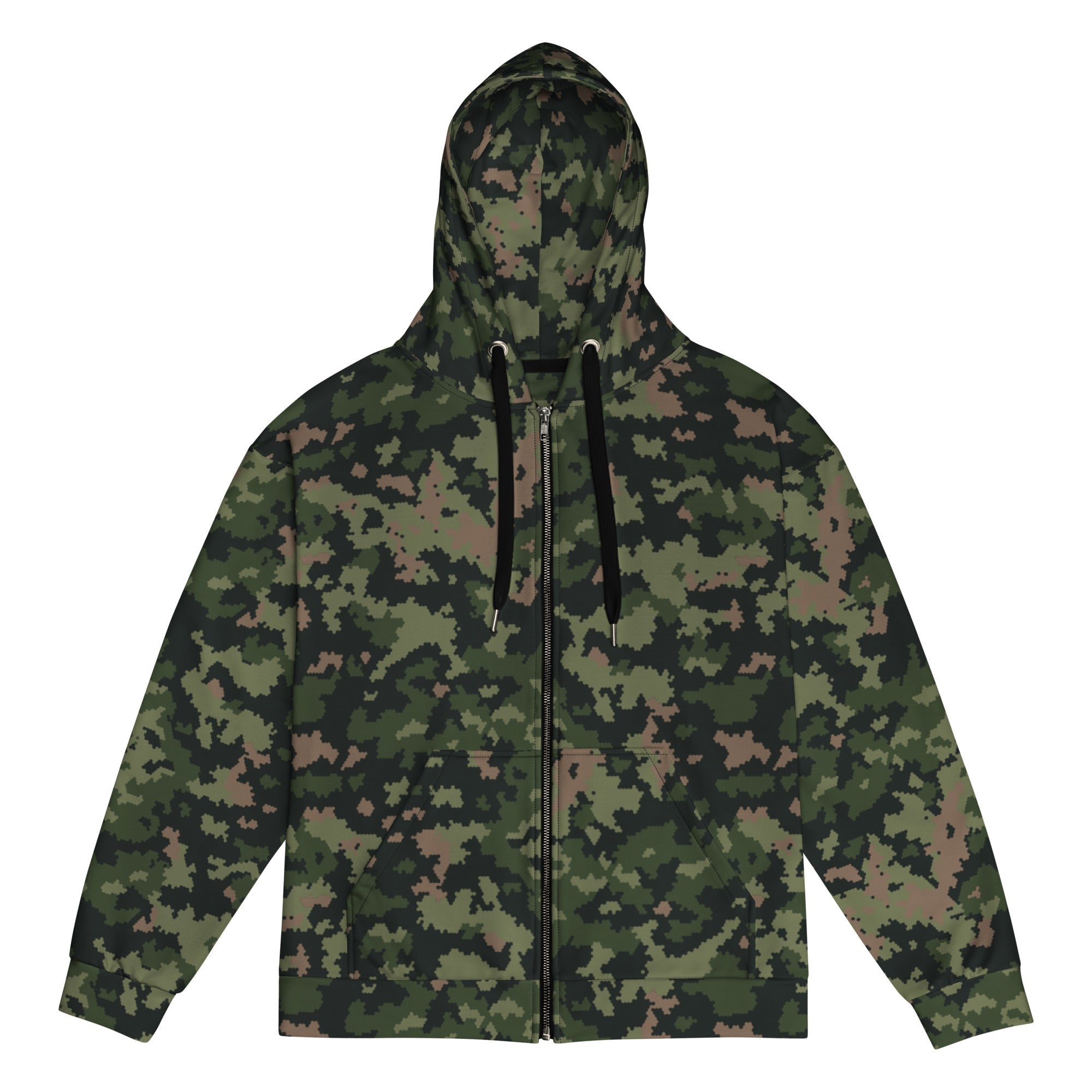 CAMO HQ - HexTarn Tropical CAMO Unisex Zip Hoodie - Worldwide Shipping