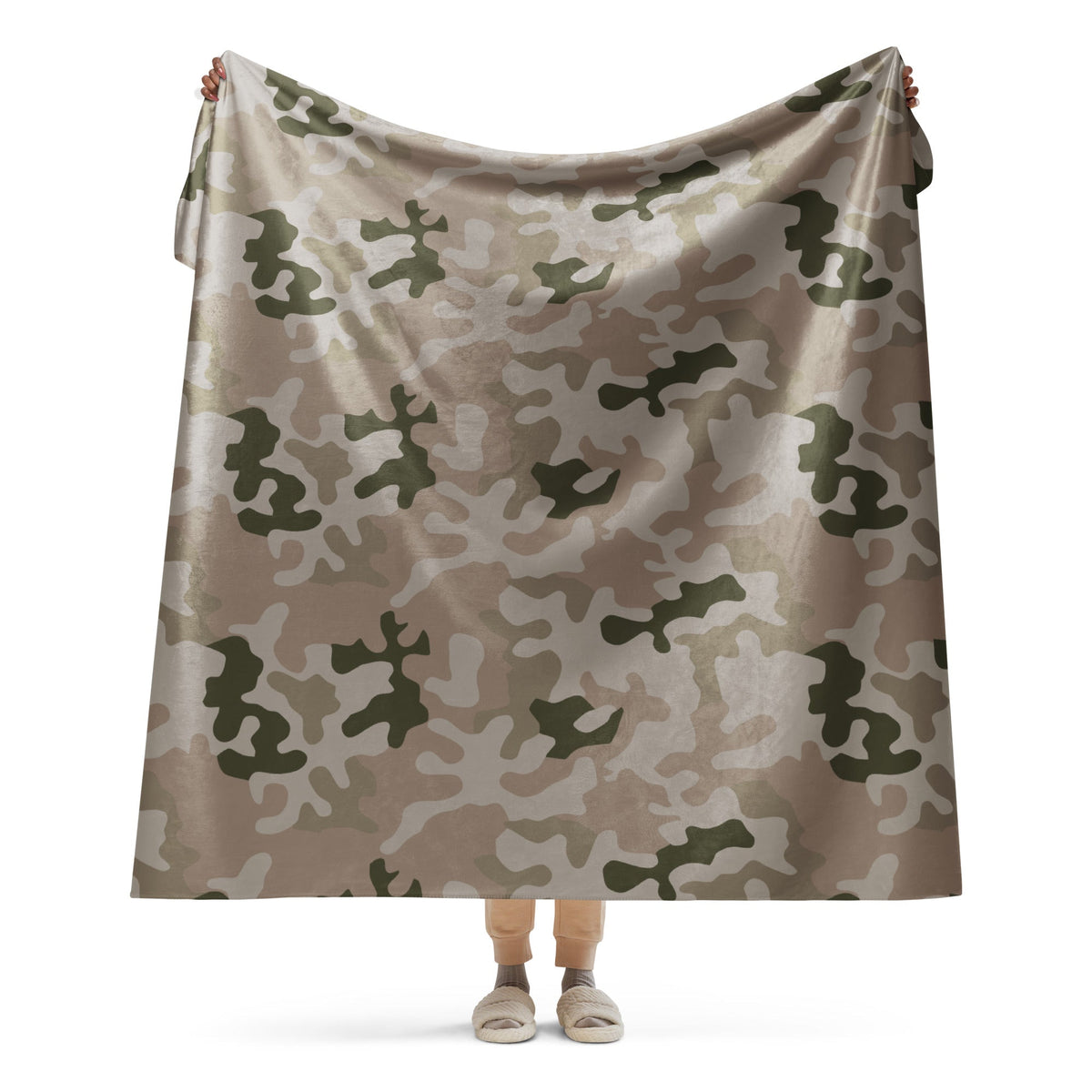 CAMO HQ - Polish Pantera Desert CAMO Sherpa blanket - Worldwide Shipping