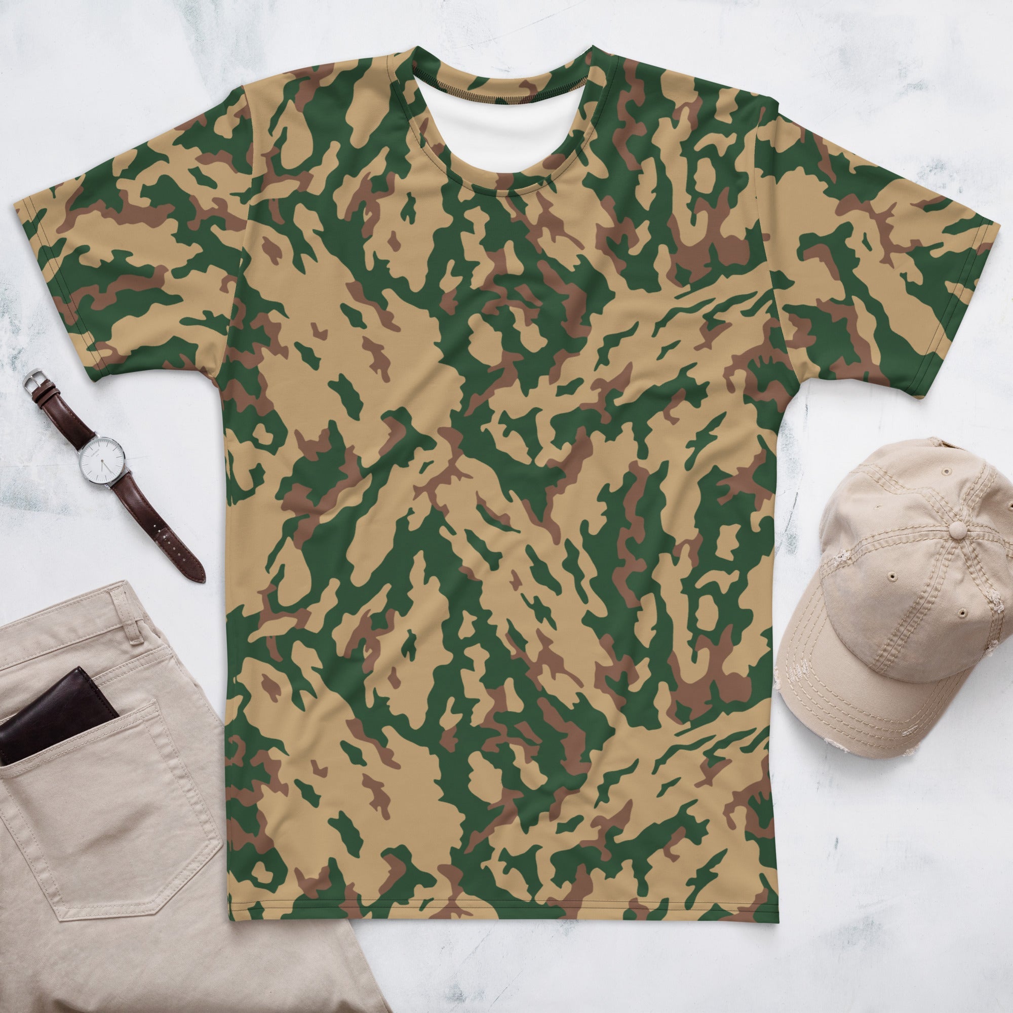CAMO HQ - Russian Barvikha Desert CAMO Mens T-Shirt - Worldwide Shipping