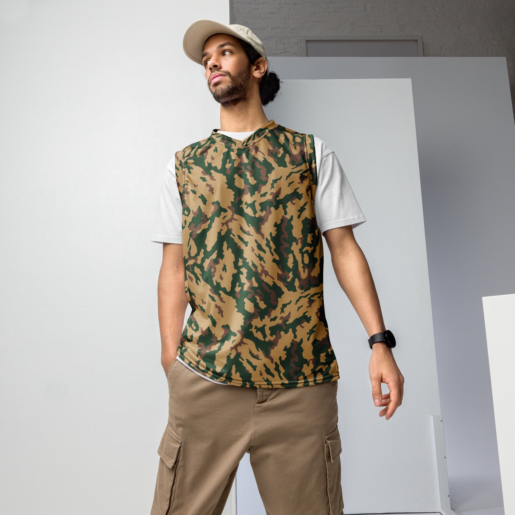 CAMO HQ - Russian Barvikha Desert CAMO Unisex Basketball Jersey ...