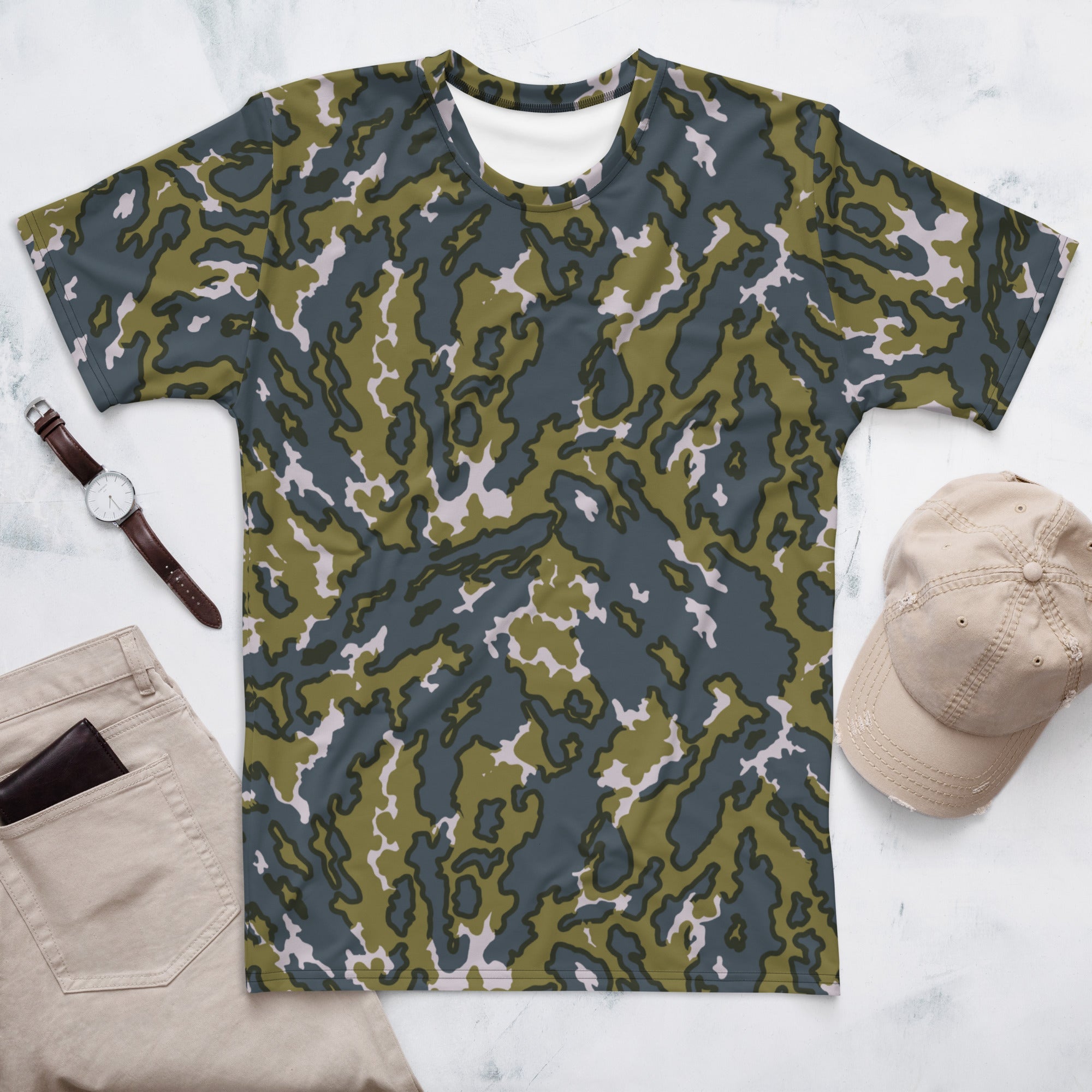 CAMO HQ - Russian Barvikha Tundra CAMO Mens T-Shirt - Worldwide Shipping