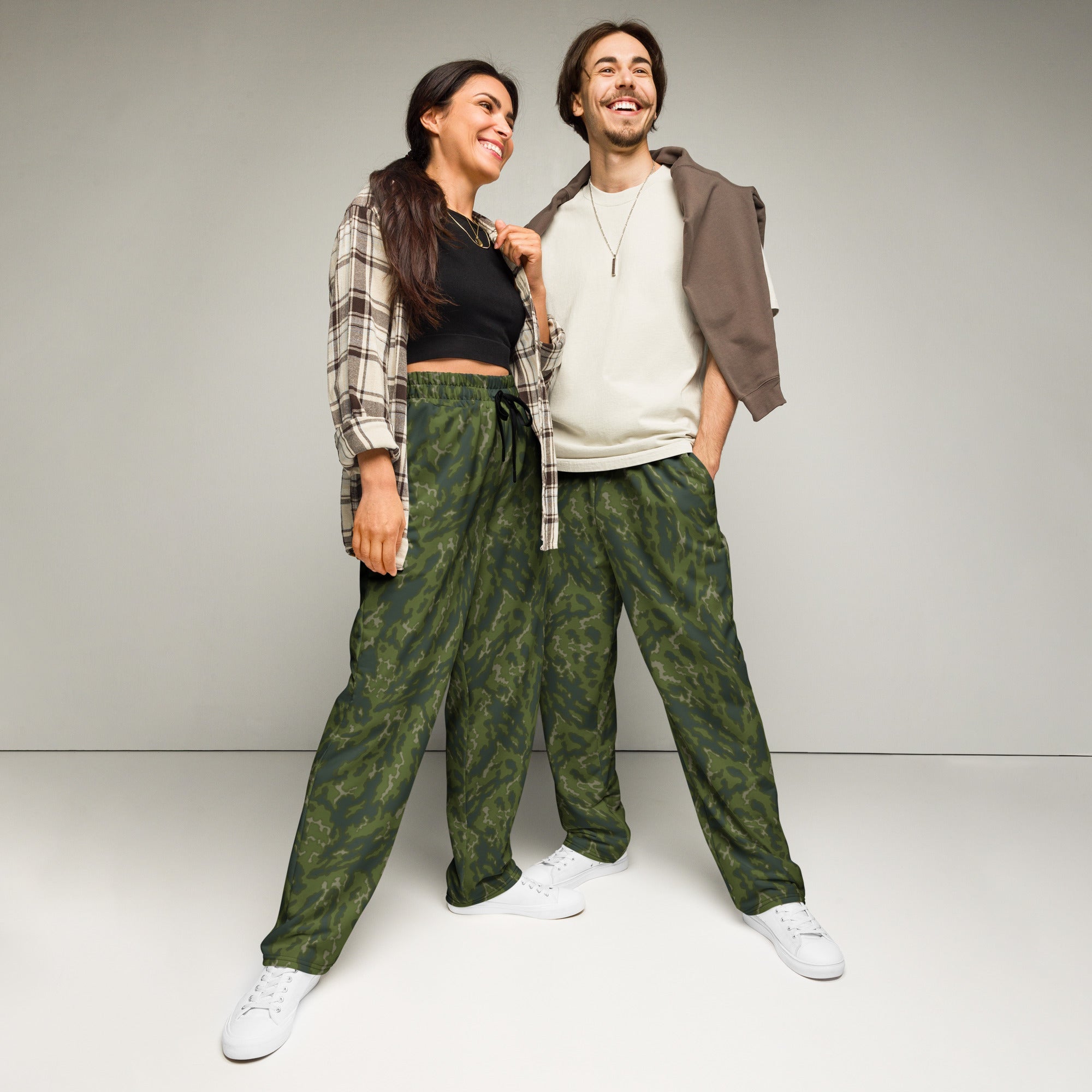 CAMO HQ - Russian Barvikha Woodland CAMO Unisex Wide-leg Joggers ...