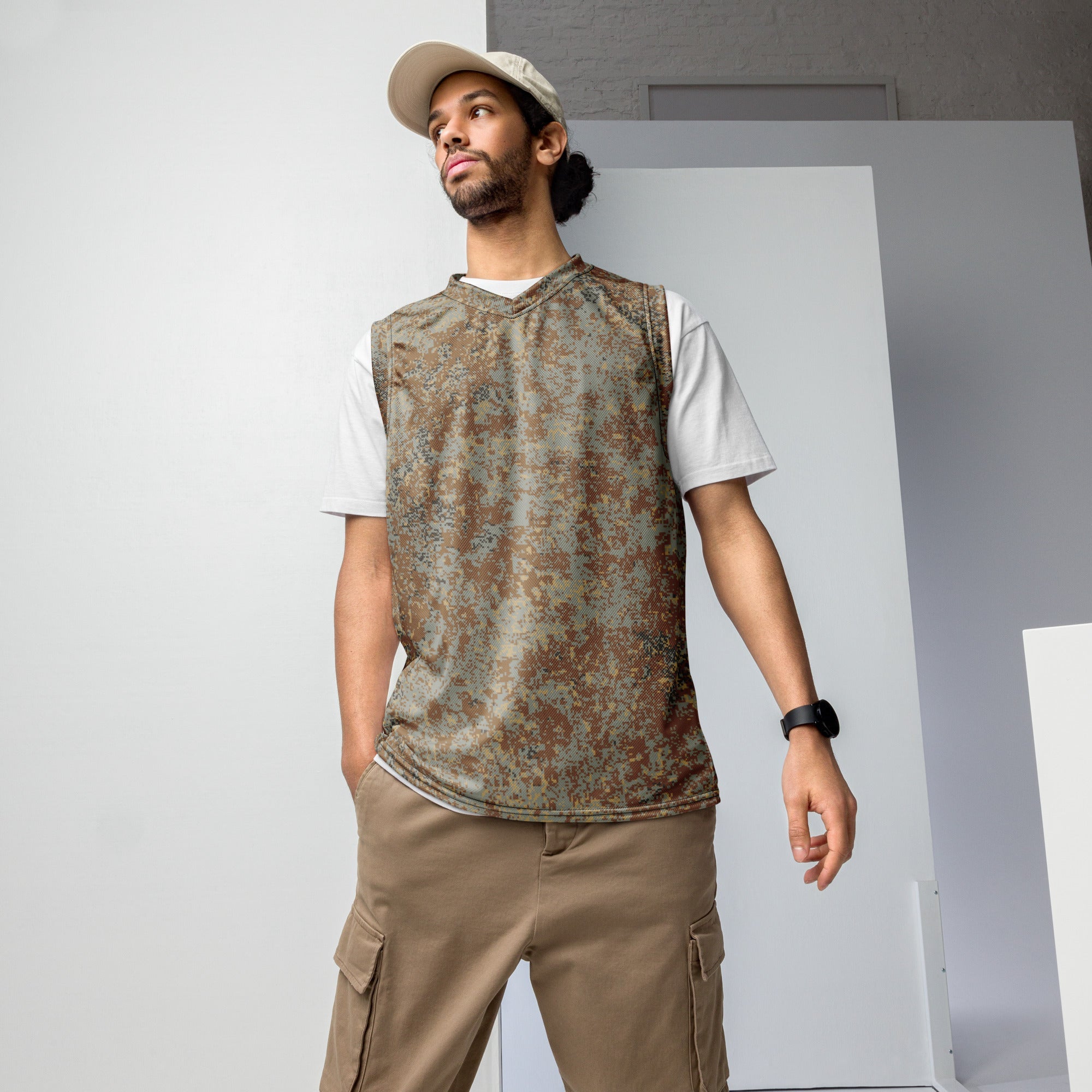 CAMO HQ - Russian Digital EMR Desert CAMO unisex basketball jersey ...