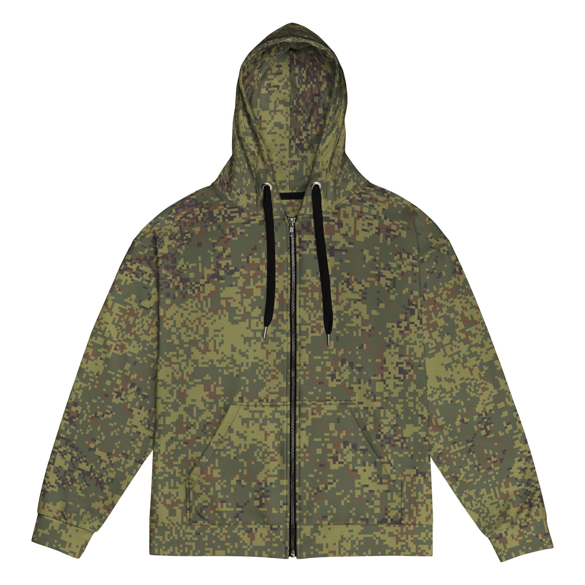 CAMO HQ - Russian Digital EMR Woodland CAMO Unisex Zip Hoodie ...