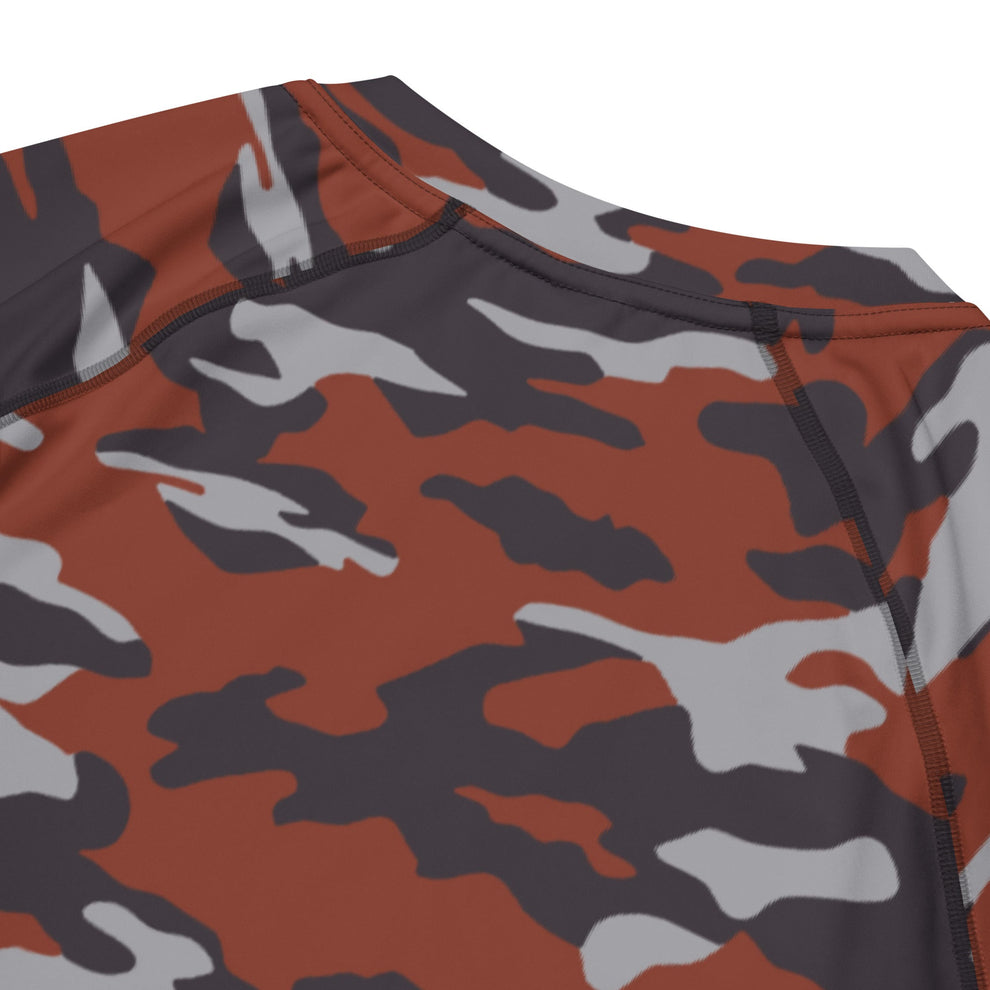 CAMO HQ - Russian Flora Red CAMO Mens Short-Sleeve Rash Guard ...