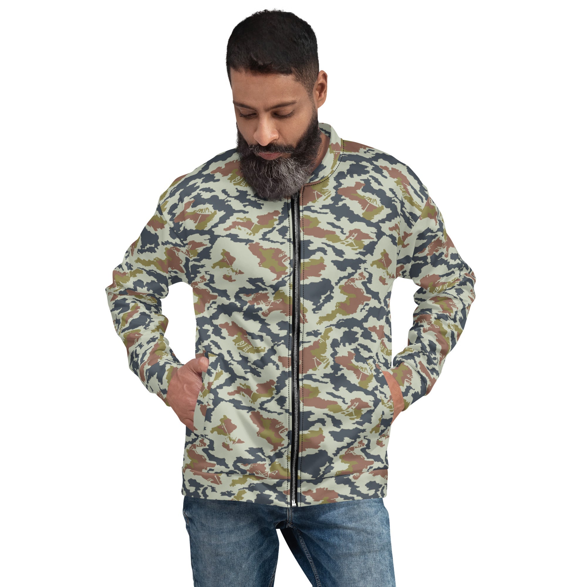 CAMO HQ - Russian KLMK Spetsnaz Tundra CAMO Unisex Bomber Jacket ...