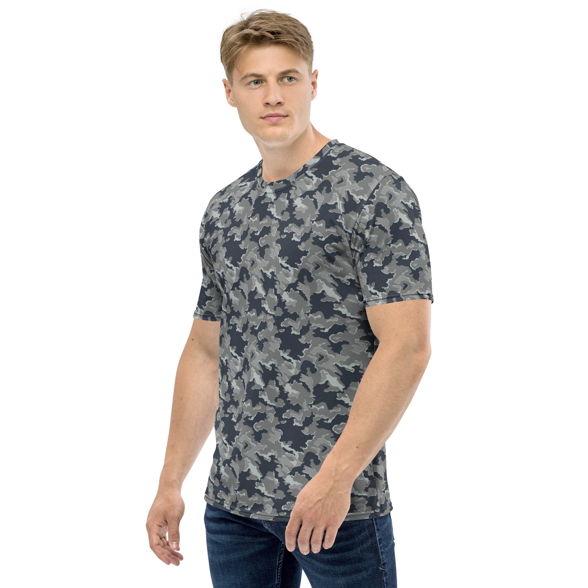 CAMO HQ - Russian SMK Melted Snow CAMO Mens t-shirt - Worldwide Shipping