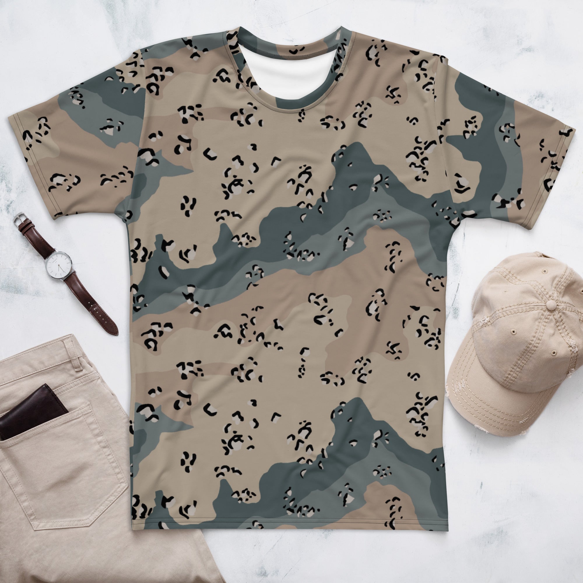 CAMO HQ - Saudi Arabian Chocolate Chip Marines Desert CAMO Mens T-Shirt ...