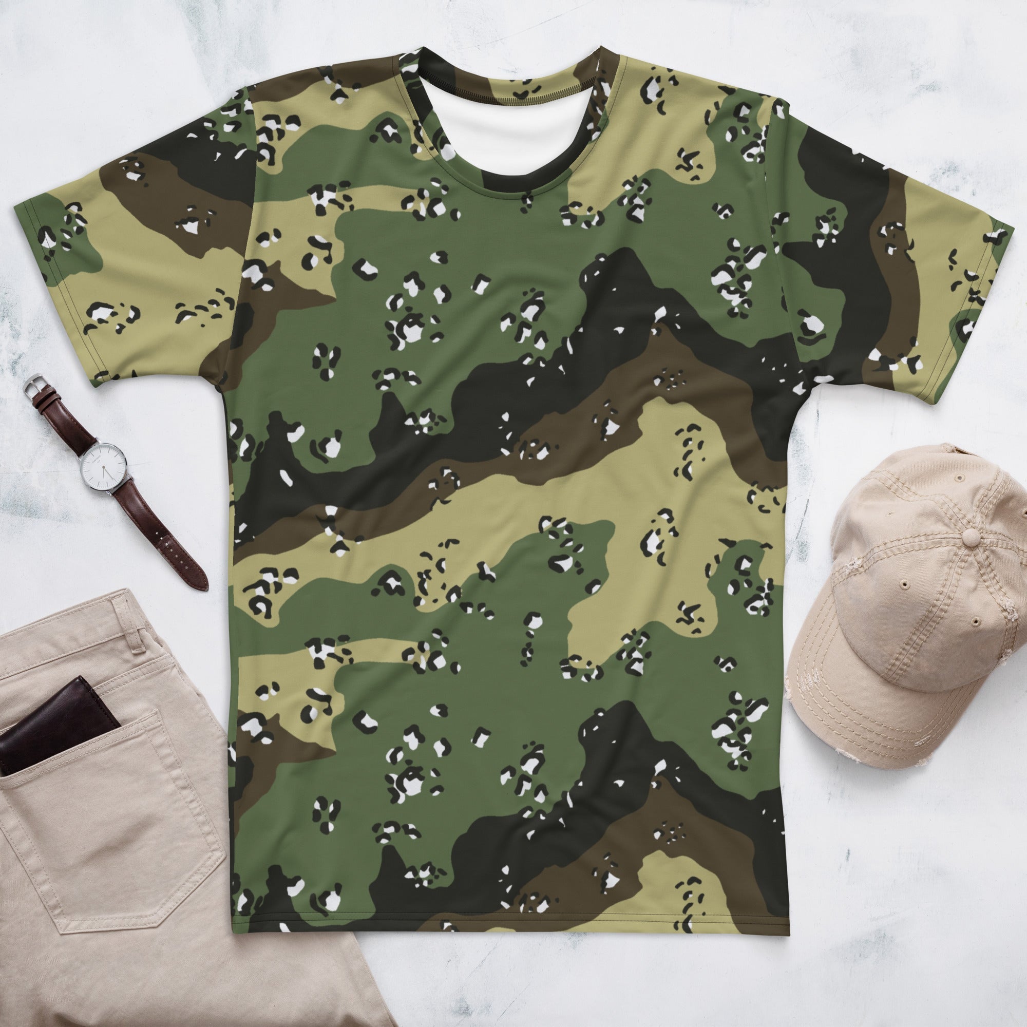 CAMO HQ - Saudi Arabian Chocolate Chip Marsh CAMO Mens T-Shirt ...