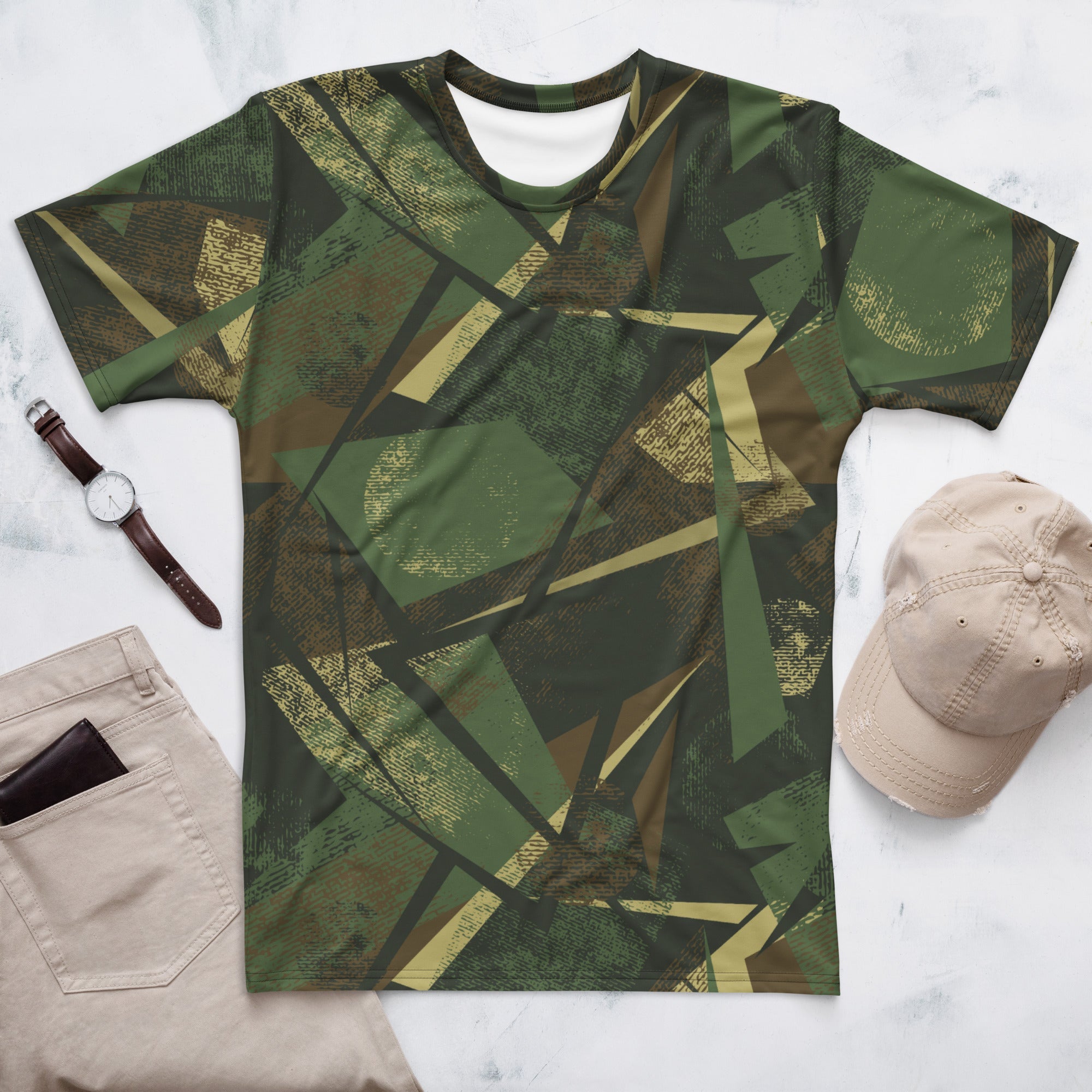 CAMO HQ - Splinter Vector Jungle CAMO Mens T-Shirt - Worldwide Shipping
