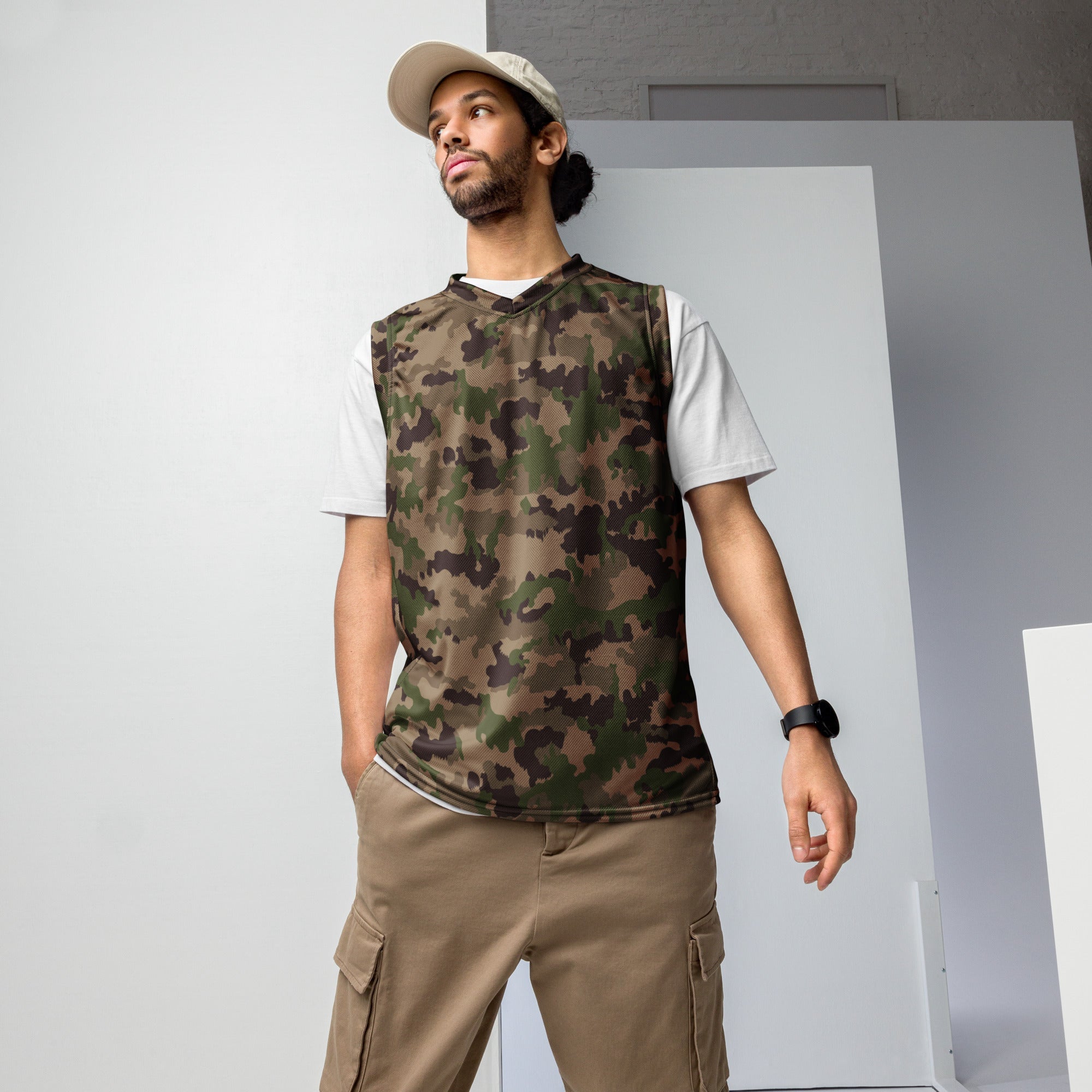 CAMO HQ - Swiss TAZ 16 Multiumfeld-Tarnmuster CAMO Unisex Basketball ...