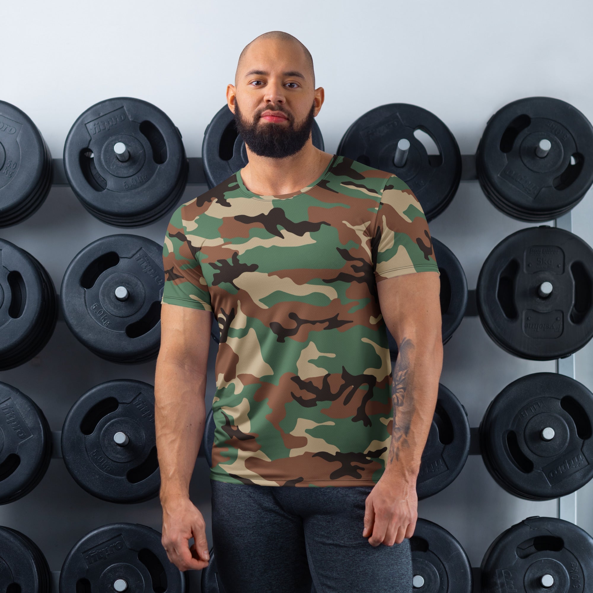 CAMO HQ - Syrian ERDL Leaf Woodland CAMO Mens Athletic T-Shirt ...