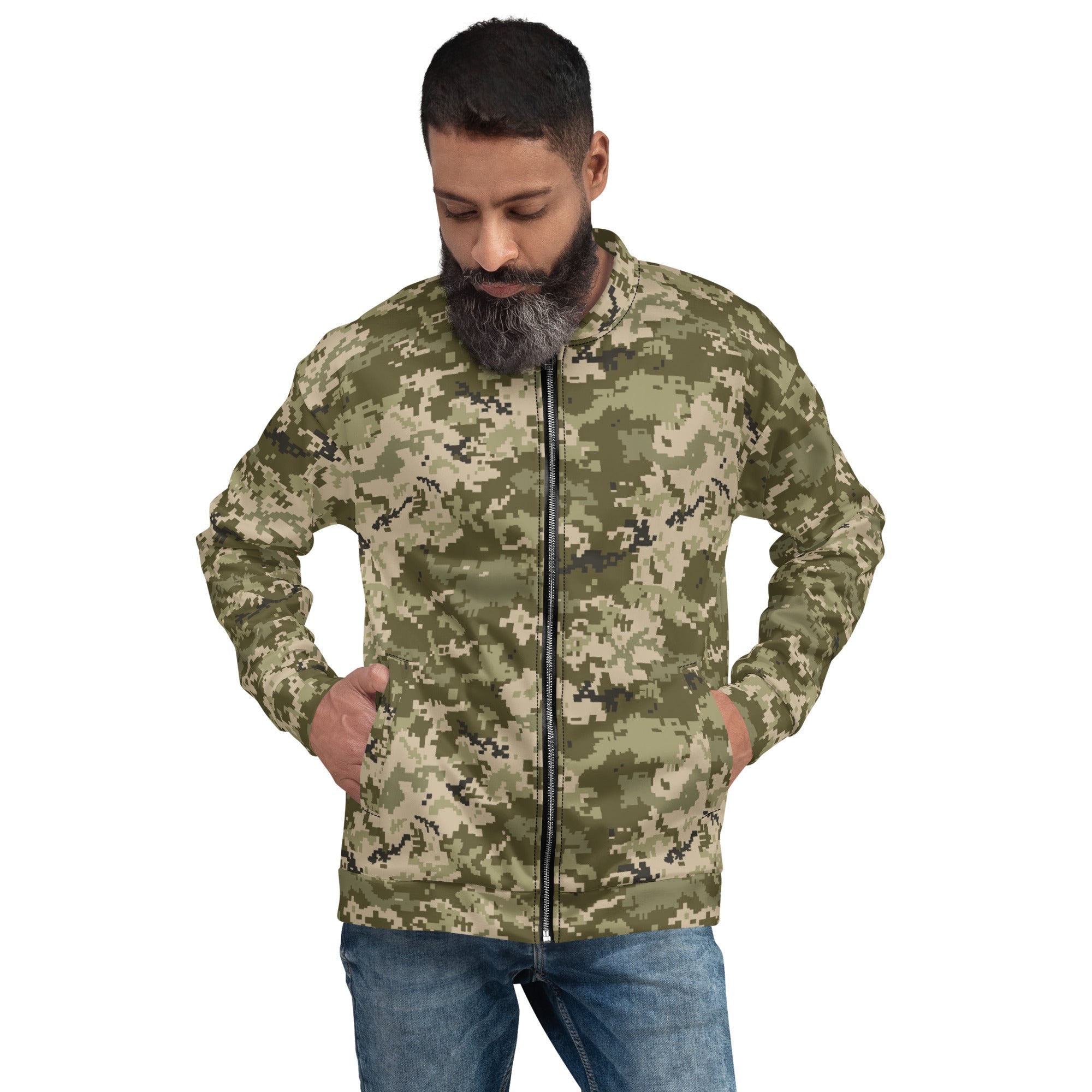 CAMO HQ - Ukrainian MM14 CAMO Unisex Bomber Jacket - Worldwide Shipping
